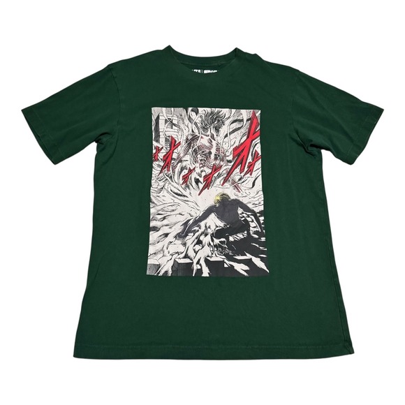 Uniqlo | Shirts | Uniqlo Attack On Titan Collaboration Green Double ...
